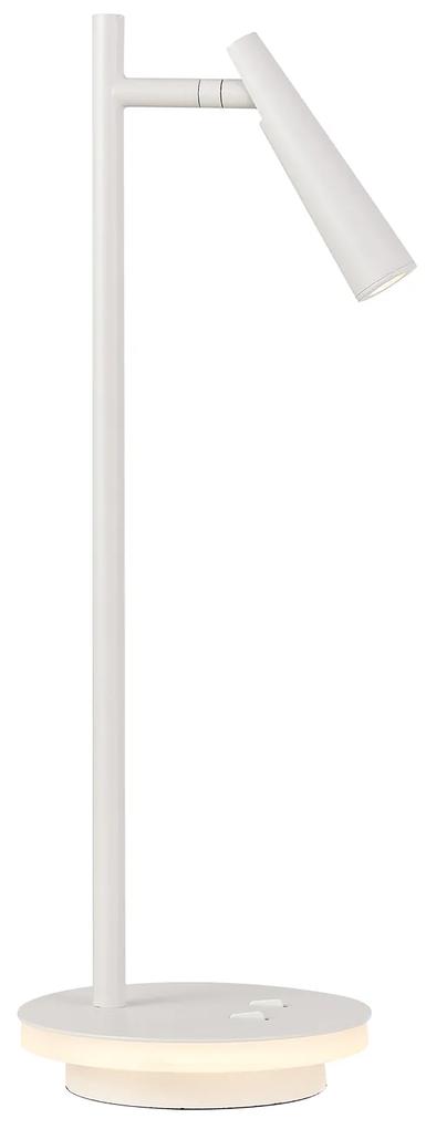 ACB Iluminacion Stolní LED lampa PANAU, v. 45 cm, 6W + 3W, CRI90 Barva: Nikl