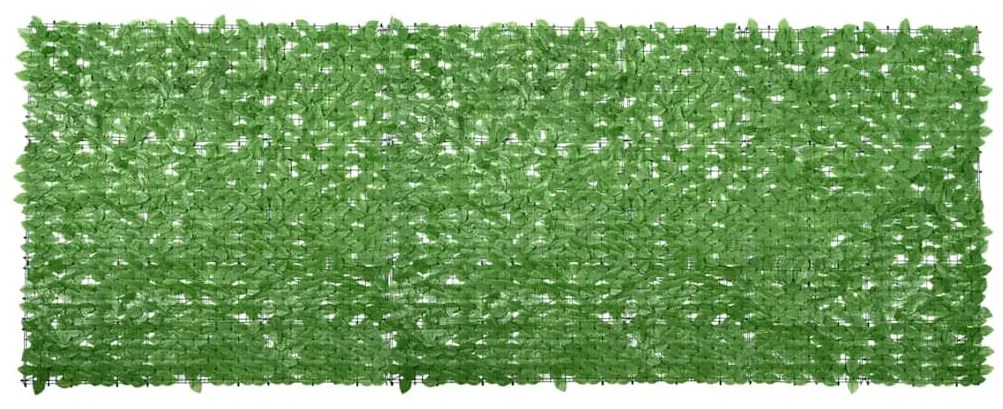 Balkónová zástěna se zelenými listy 400 x 150 cm 315504