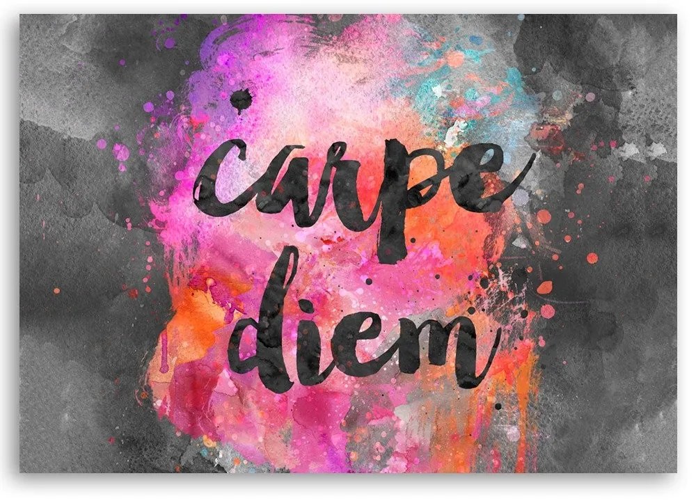 Gario Obraz na plátně Nápis carpe diem na barevném pozadí - Andrea Haase Rozměry: 60 x 40 cm