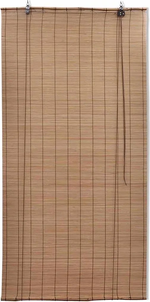 Zatemňovací rolety z bambusu 2 ks 150 x 220 cm hnědé 3057521