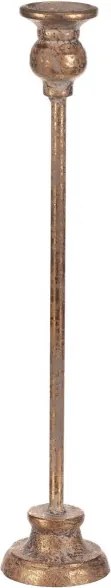 Kovový svícen 38 cm zlatý FUP523