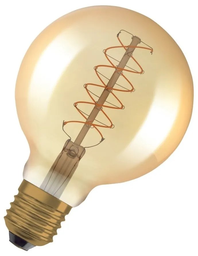 Zlatá stmívatelná LED žárovka E27 7 W VINTAGE, teplá bílá