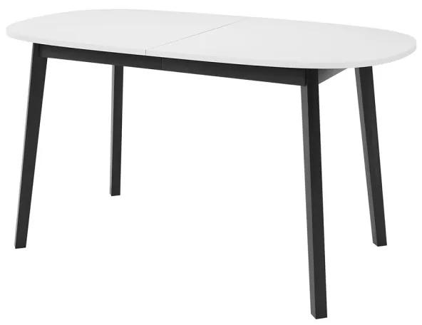Rozkládací jídelní stůl Zerimo S 150x80, Barva dřeva: šedý mramor + černá