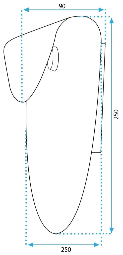 Toolight Nástěnné svítidlo APP1430-W GOLD