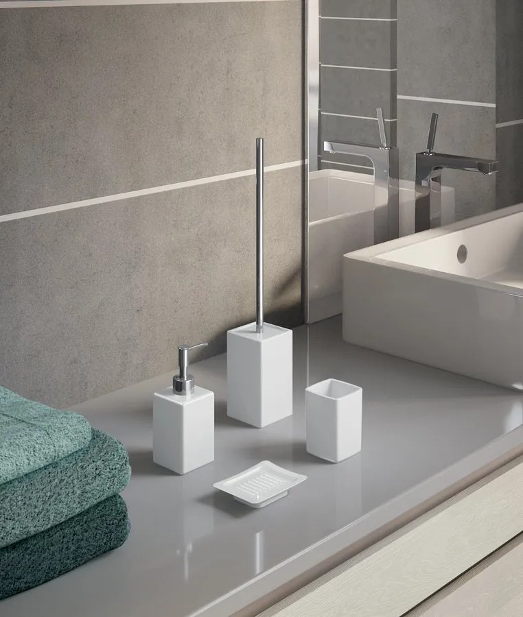 Aqualine, VERBENA WC kartáč na postavení, keramika, VE33