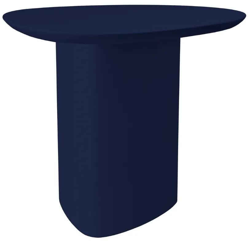 OnaDnes -20% Námořnicky modrý lakovaný odkládací stolek RAGABA CELLS 50 x 50 cm