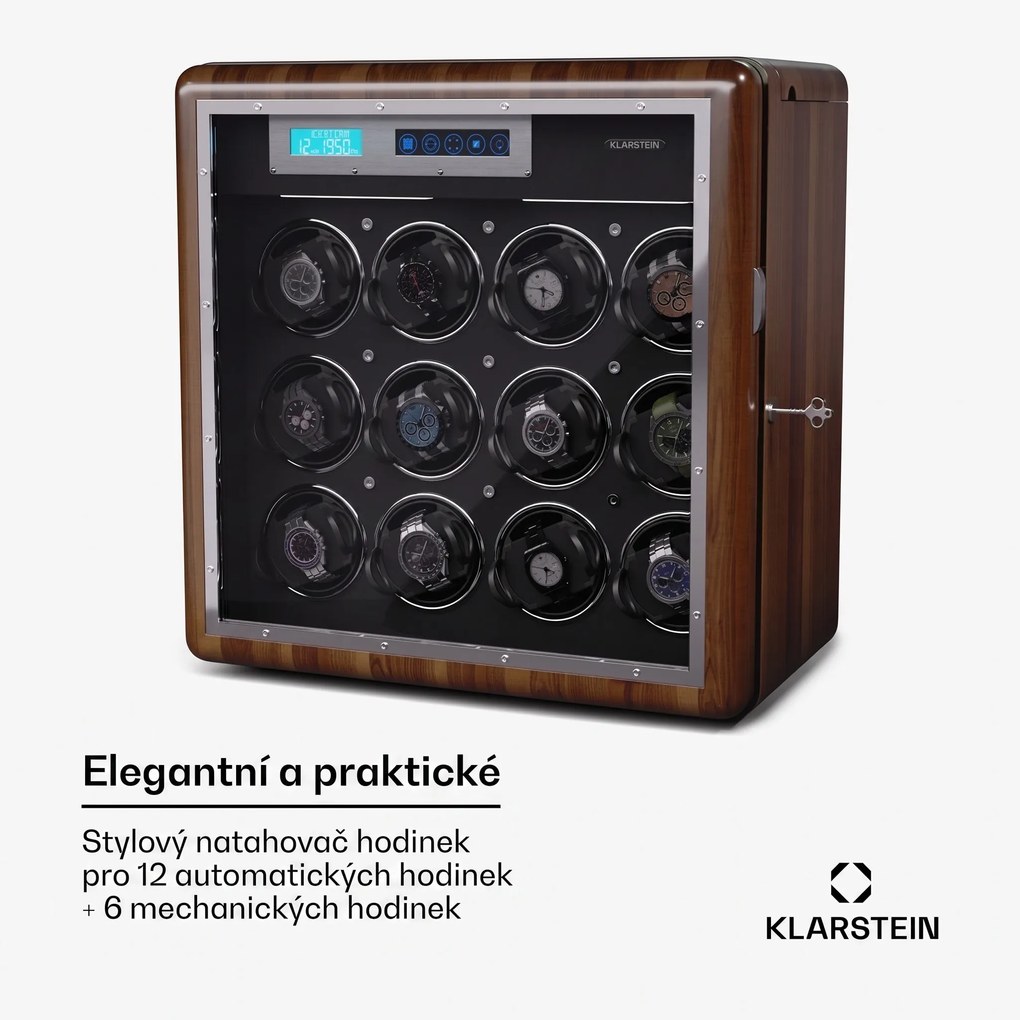 Klarstein Valmont 12+6 hodinkový natahovač
