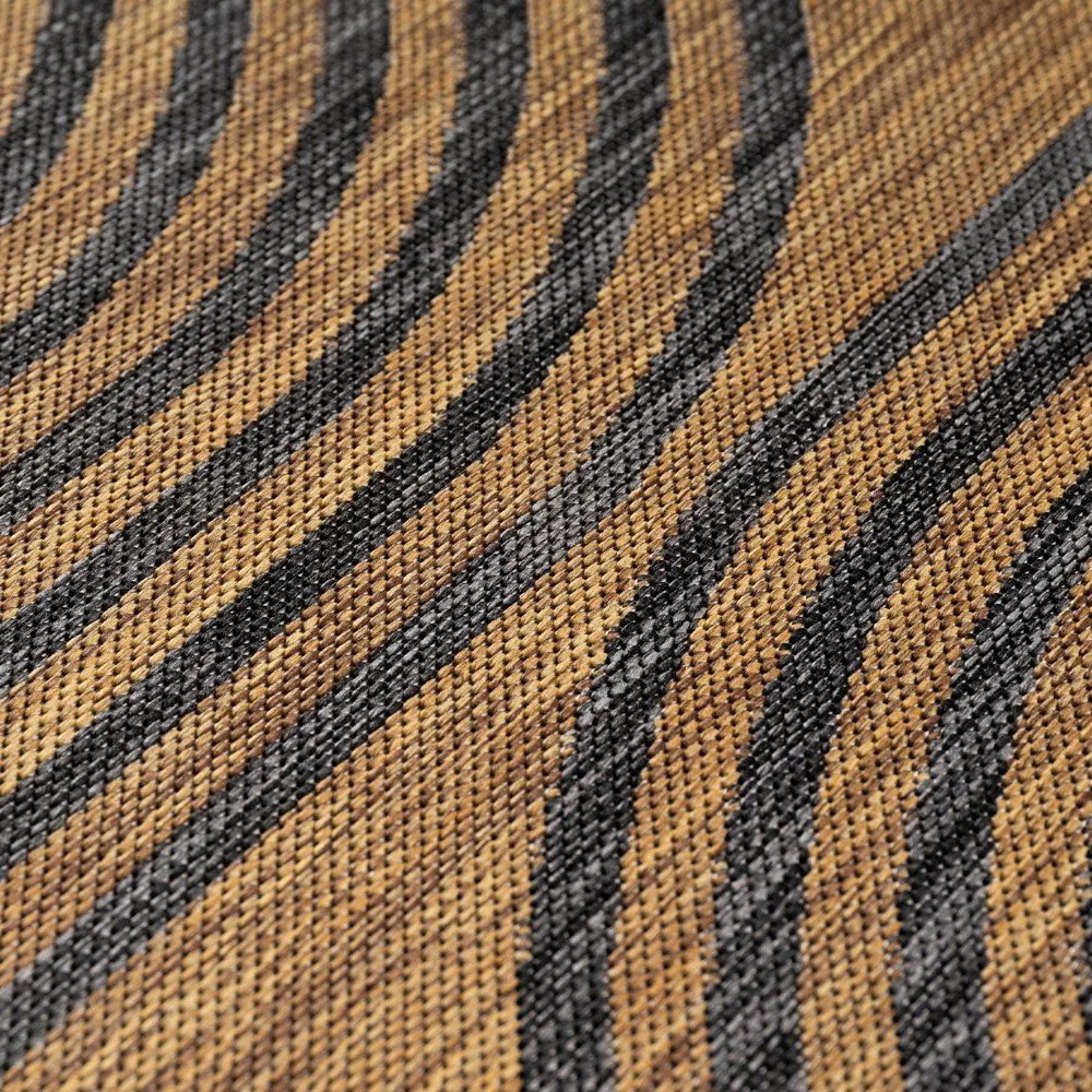 Černý/hnědý vnitřní a venkovní koberec 80x150 cm Mira 1453 – Ayyildiz Carpets