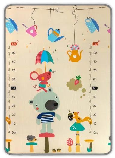 Rolovací podložka pro děti Kinder 120x178 cm - Medvěd a velryby