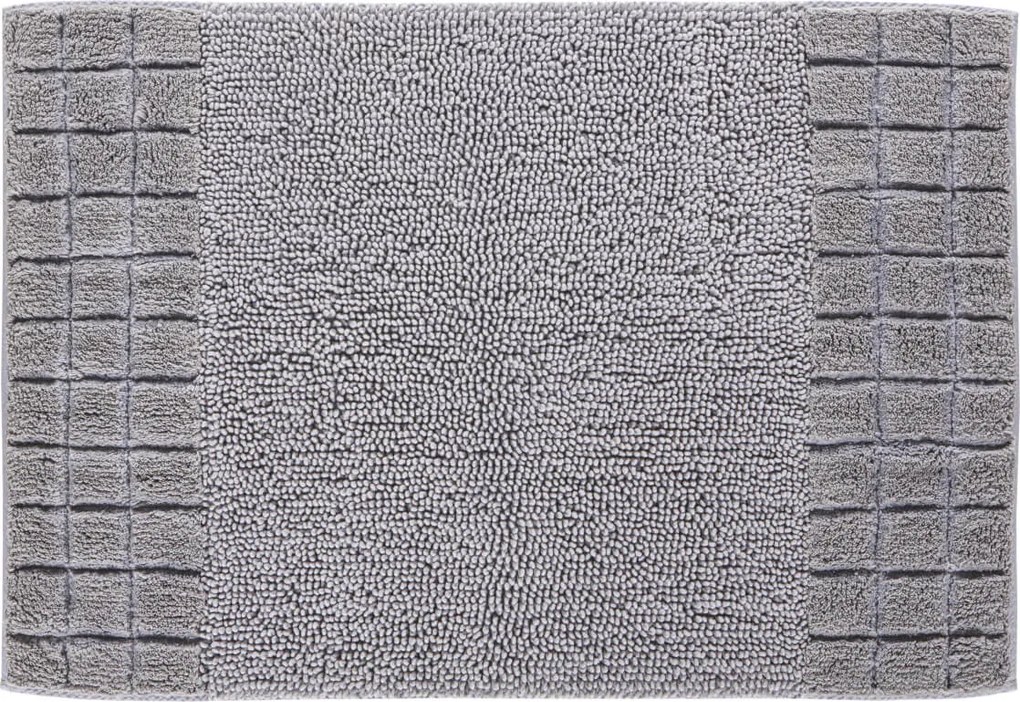 GRUND Koupelnová předložka CHESS stříbrná Rozměr: 60x90 cm