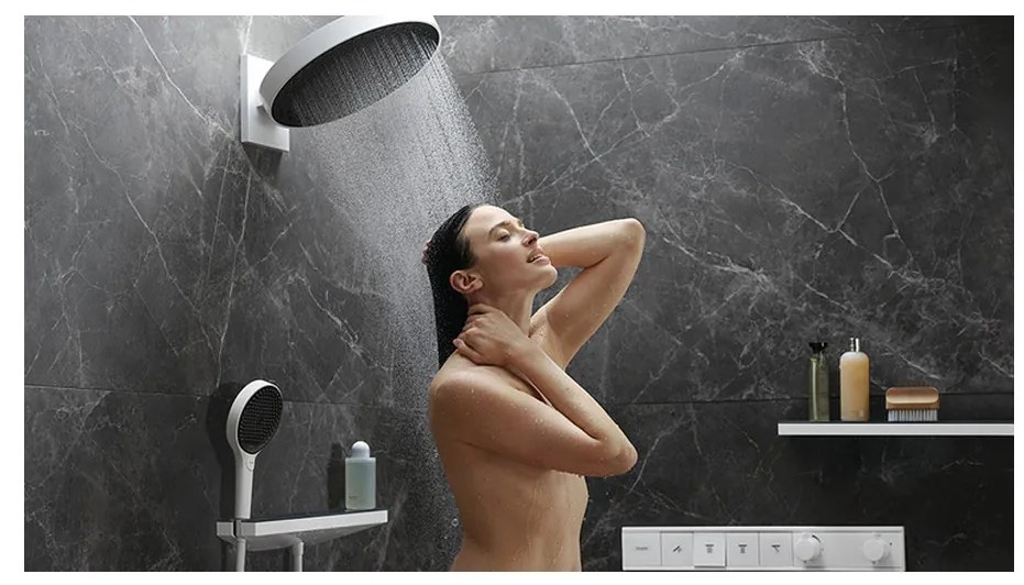 Hansgrohe Rainfinity, hlavová sprcha 250 1jet EcoSmart s připojením na zeď, chromová , HAN-26227000