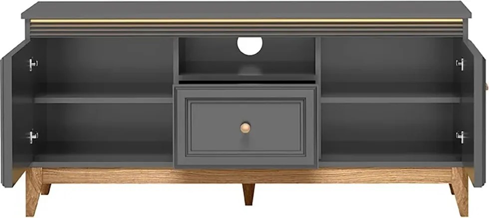 TERRA s | TV stolek TA-8 | 135,5 cm | šedá