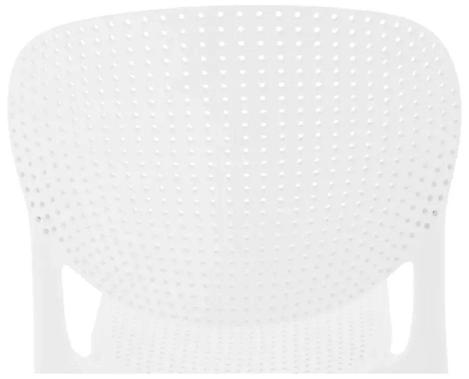 Plastová židle FEDRA – stohovatelná, více barev Bílá
