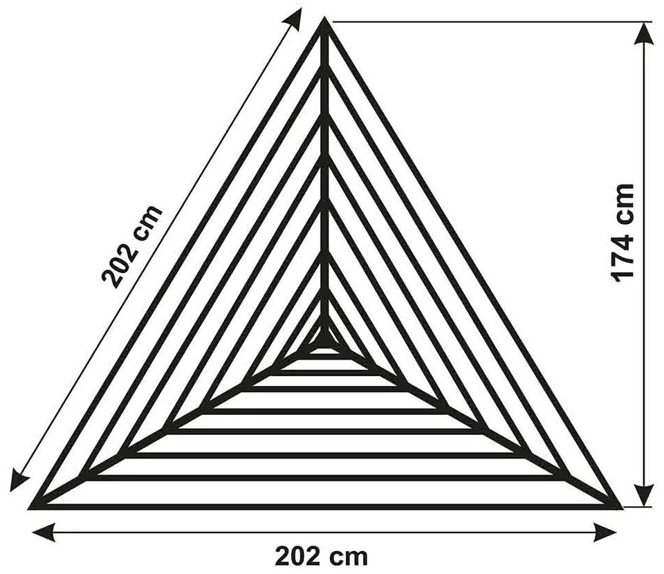 Erga Garden 4000, volně stojící 3-ramenný zahradní sušák na prádlo 174x202x195 cm, stříbrná-modrá, ERG-SEP-10SUSOGRGAR40