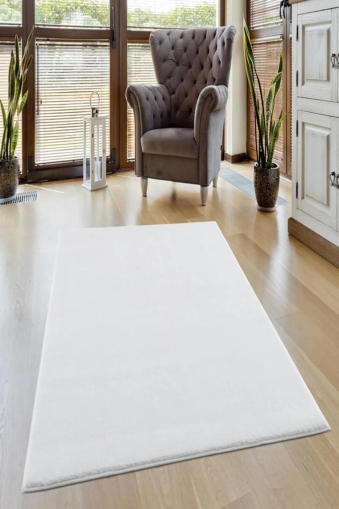 Conceptum Hypnose Kusový koberec Hmfpufy-1 Dik, Bílá, 60 x 100 cm