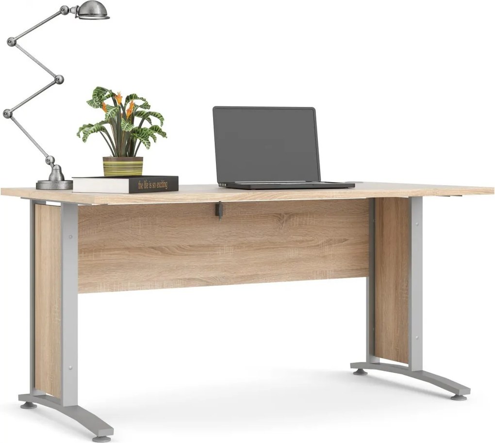 FALCO Psací stůl Office 80400/71 dub sonoma/silver grey