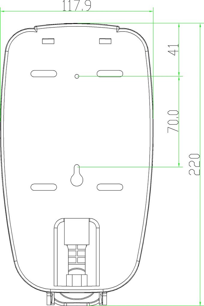 Novaservis - Zásobník na tekuté mýdlo 800 ml, bílý, 69084,1