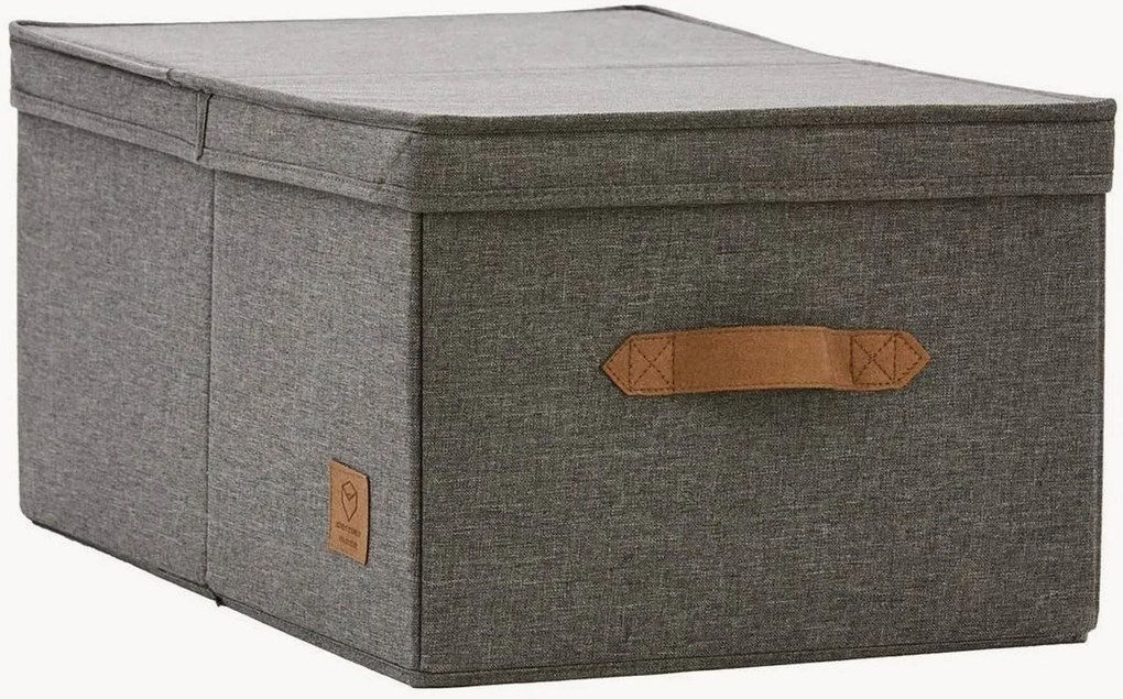 Lněný úložný box's víkem Madelyn