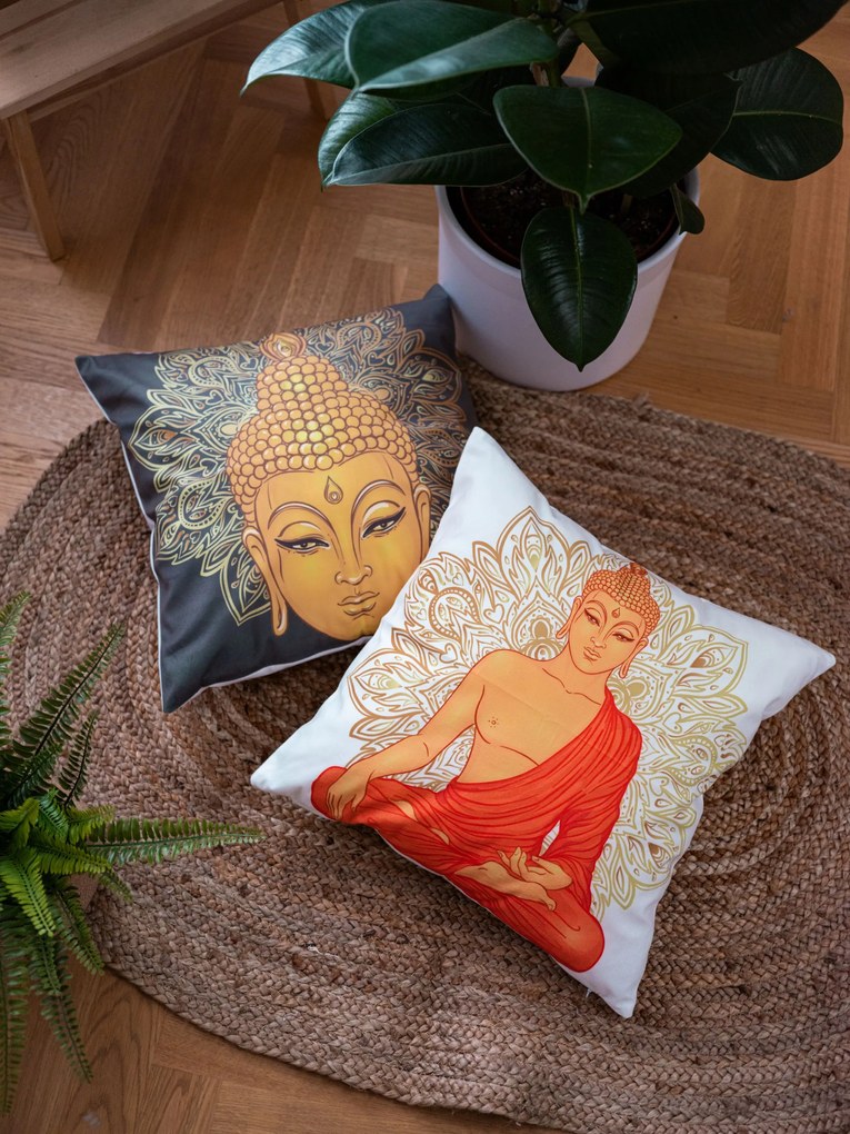 MK Lůžkoviny Povlak na polštář mikroplyš 45 × 45 cm - Buddha 8