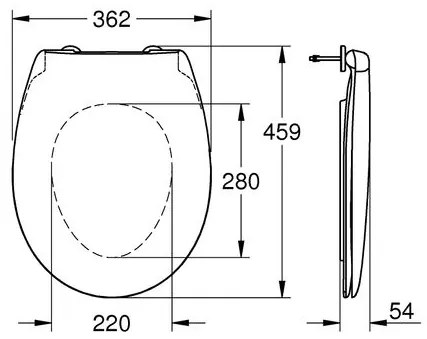 Grohe Bau Ceramic sedátko soft-close 39493000