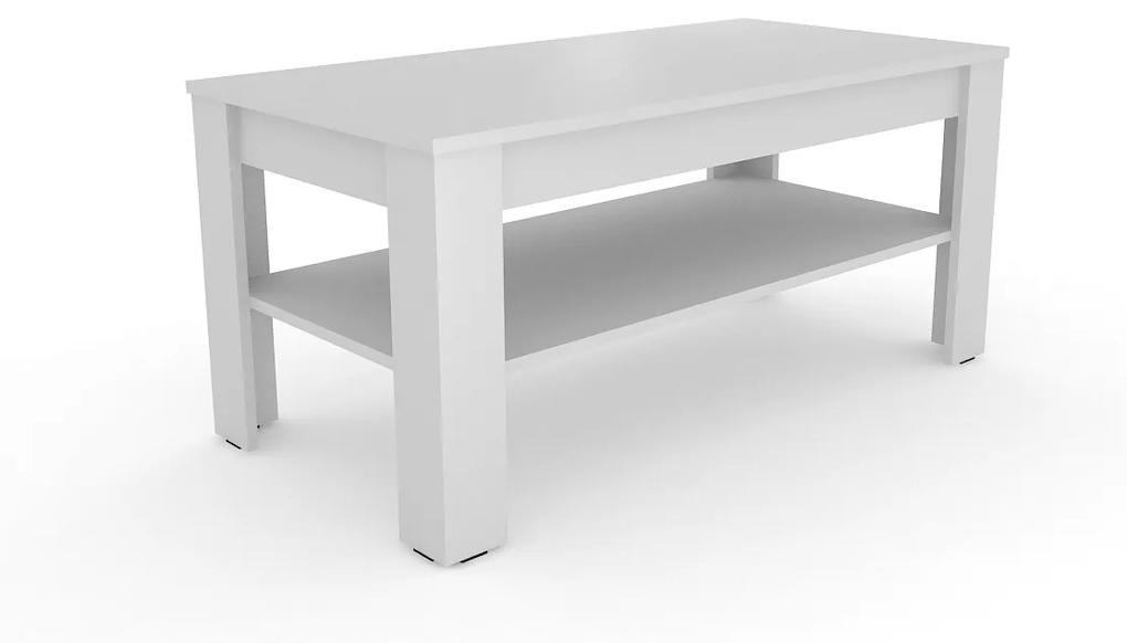 Konferenční stolek 120 x 60 cm obdélník rovné nohy Javor