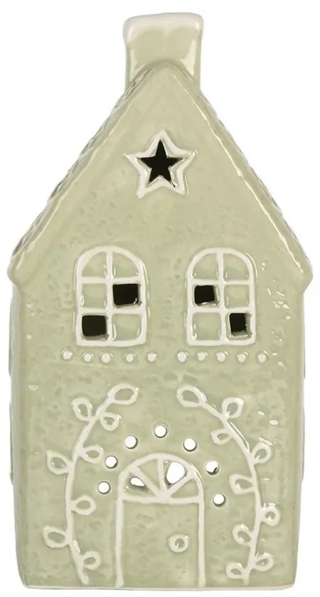Perníková chaloupka na čajovou svíčku Gingerbread Cott - 11*9*21 cm