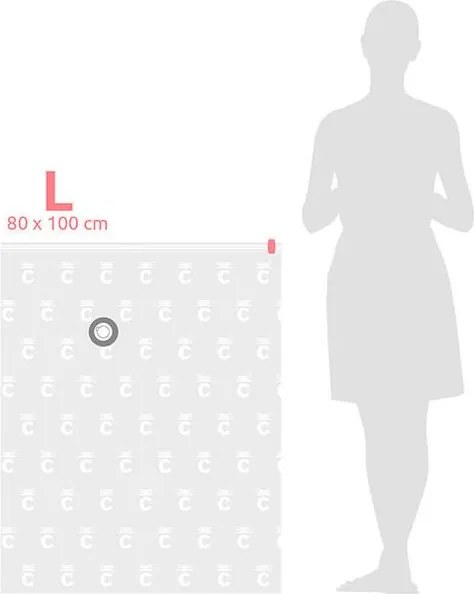 Sada 2 ks vakuových úložných pytlů Compactor L 120 l