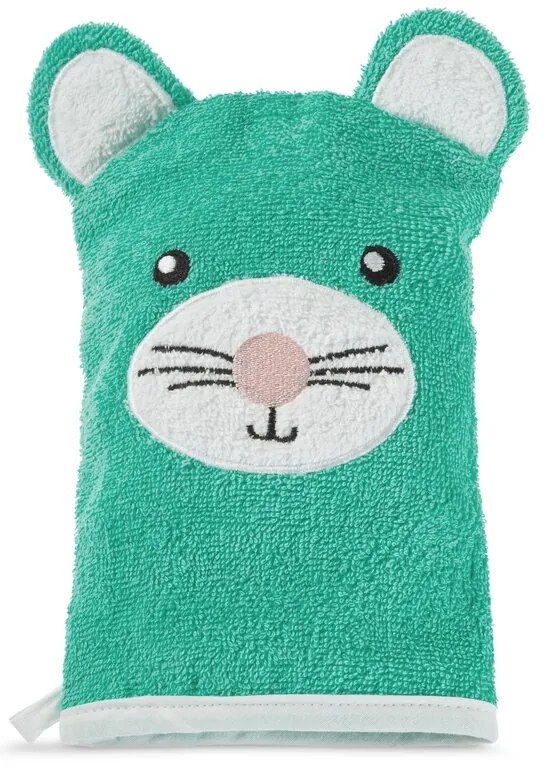 Dětská osuška 15x21 Baby 71 mint mouse 350g/m2 Eurofirany