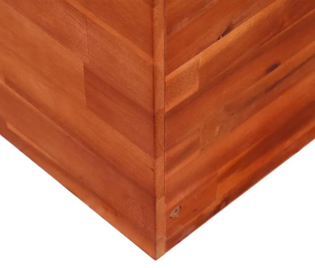 Vyvýšený záhon akáciové dřevo 200 x 50 x 50 cm,  44028