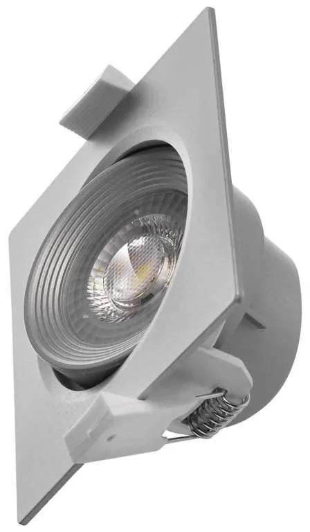 Bodové LED svítidlo stříbrné, 7W, neutrální bílá Emos ZD3671