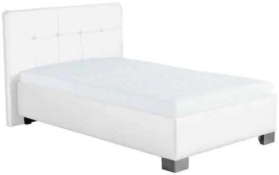Jednolůžková postel 90 cm - Blanár - Kelly (bílá) s roštem, i s matrací