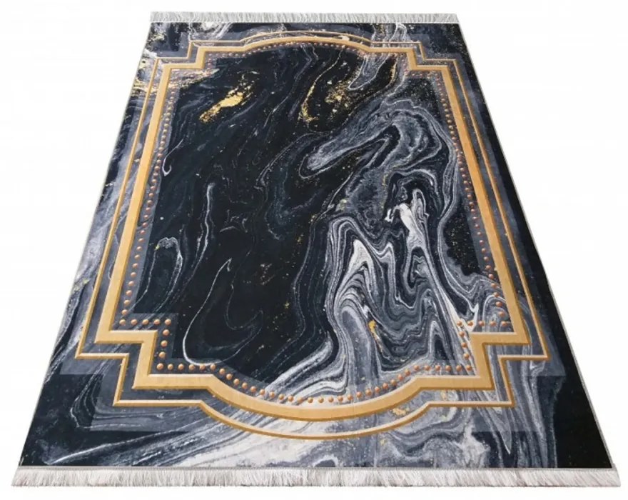 Kusový koberec Horec černý, Velikosti 120x180cm