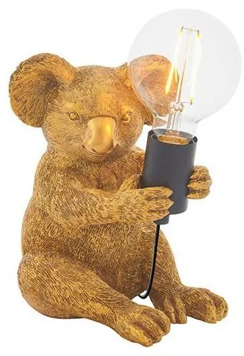 Endon 95082 - Stolní lampa KOALA 1xE27/10W/230V zlatá 95082