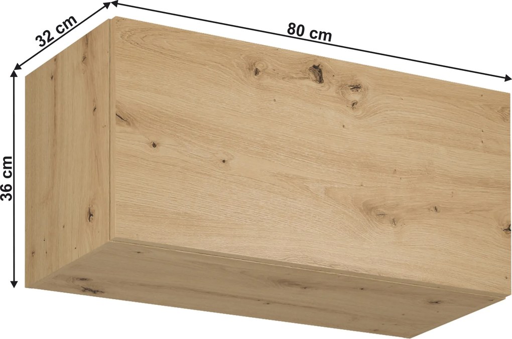 Horní skříňka, dub artisan, LANGEN G80K