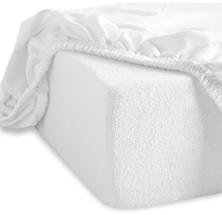Plachta ložní bílá froté EMI, Plachta 90x200