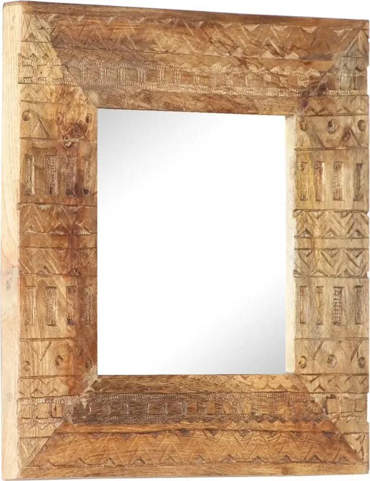 vidaXL Ručně vyřezávané zrcadlo 50 x 50 x 2,5 cm masivní mangovník [321647]