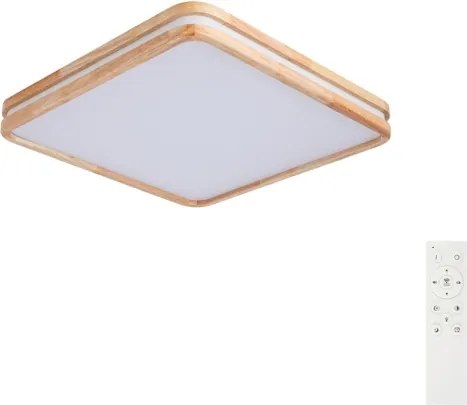 BRILAGI - LED Stmív. svítidlo MOLINA SQUARE LED/80W/230V dub 60x60 cm + DO