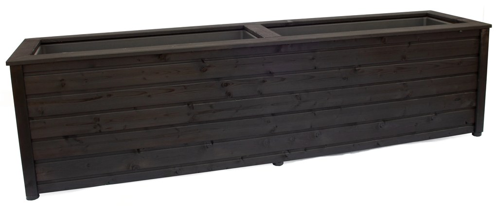 Dřevěný truhlík LONG 200 - GIGANT 200x55x50 bez mříže Osobní odběr/vlastní doprava