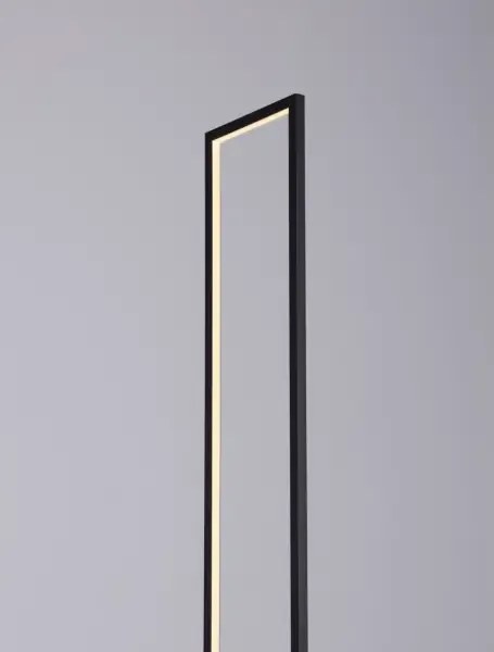 Moderní stojací lampa Lithos Černá