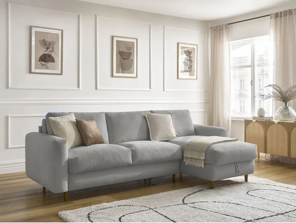 Šedá rohová pohovka Nouveau Cocoone – Bobochic Paris