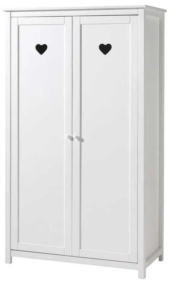 Bílá skříň Vipack Amori, výška 190 cm