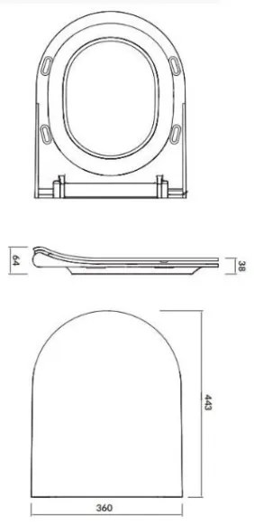 Cersanit K98-0146 - Záchodové prkénko CITY OVAL SoftClose bílá