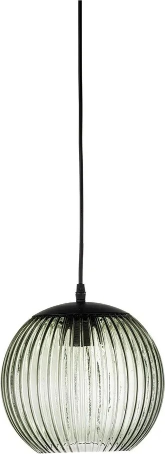 Zelené skleněné LED závěsné svítidlo ø 23 cm Sybia – Bloomingville