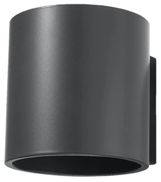 Sollux Lighting Nástěnná lampa ORBIS 1 antracitová