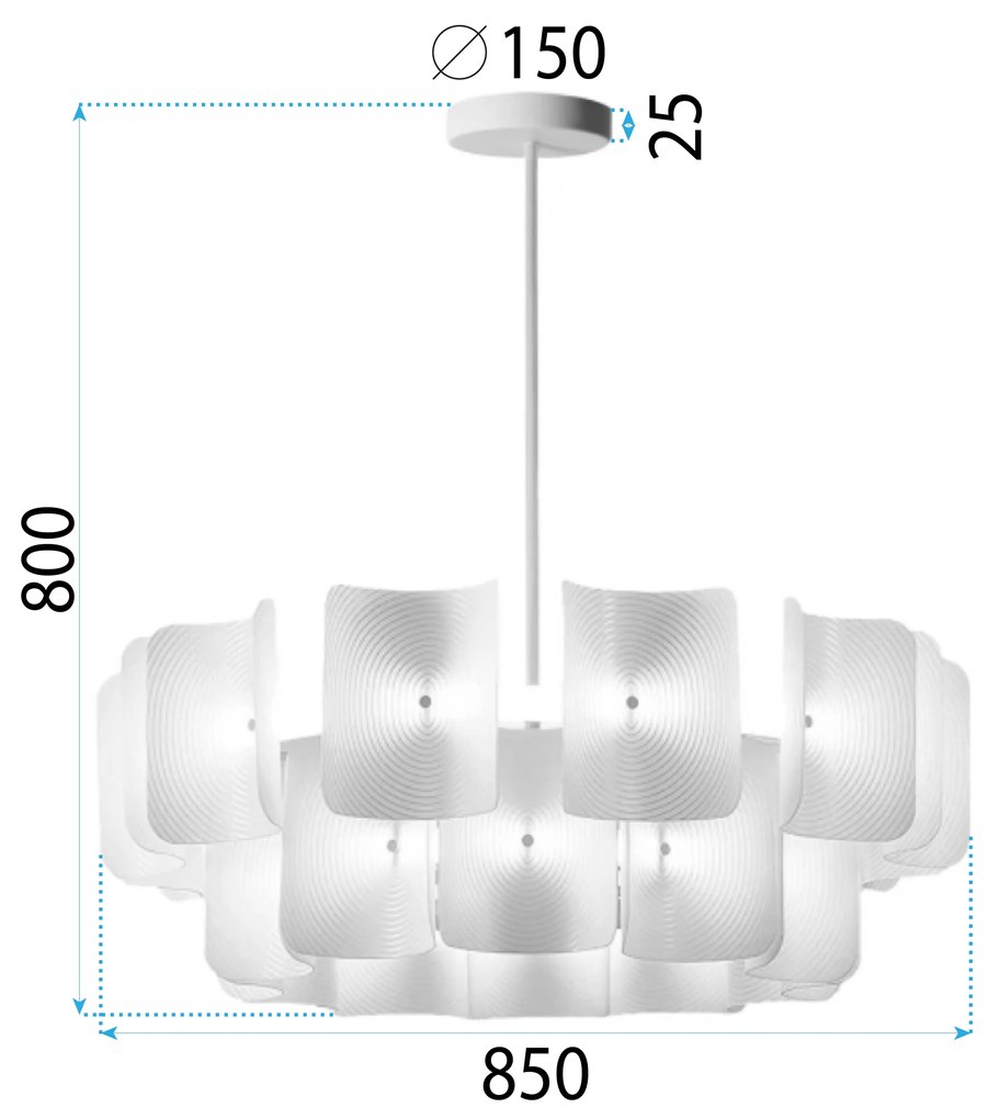 Toolight Designové závěsné LED osvětlení APP1671-1CP White