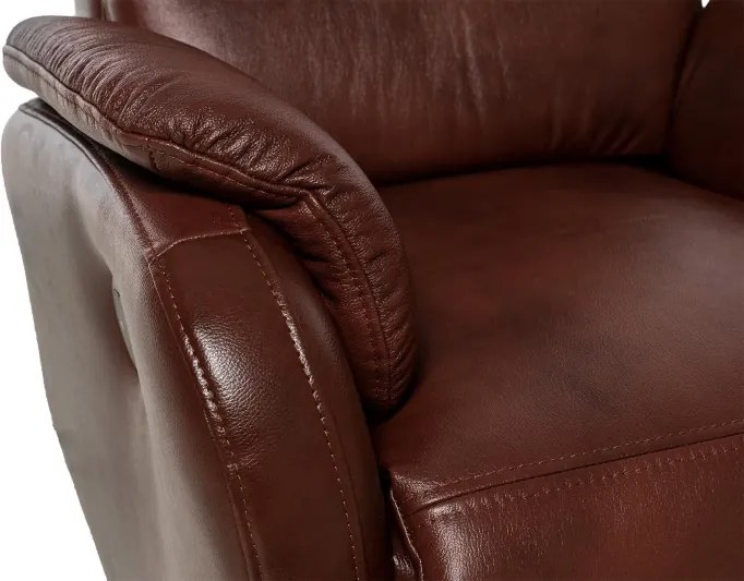 Kožené polohovací křeslo ELEGANT 2, koňak K 2136 (RE Typ 2)