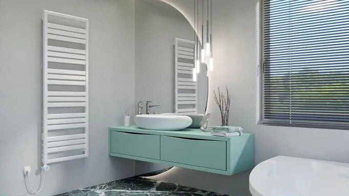 Isan Mapia Sky Plus 1720 x 600 mm koupelnový radiátor bílý