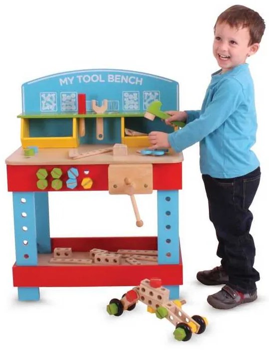 Bigjigs Toys Dřevěný pracovní stůl pro děti