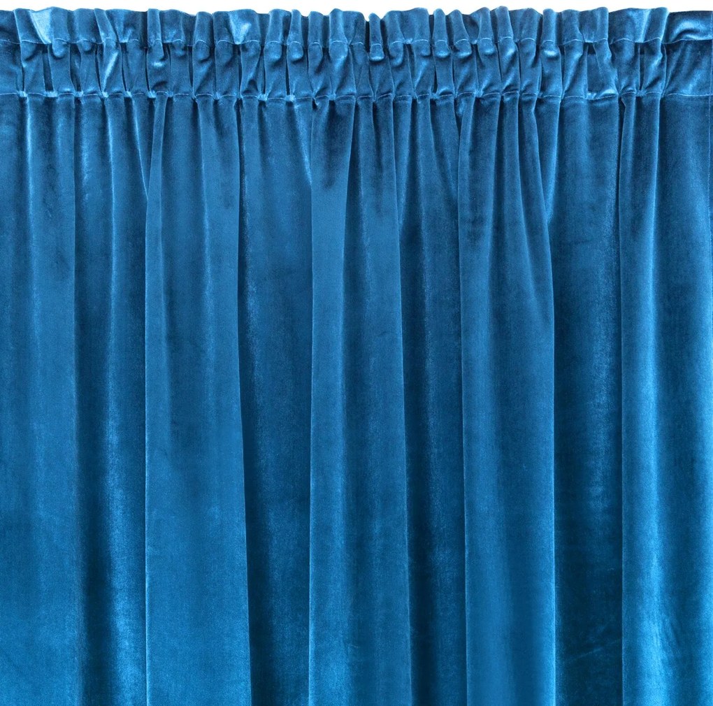 ZATEMŇOVACÍ ZÁVĚS NA PÁSCE SAMANTA 140X300 CM MODRÁ