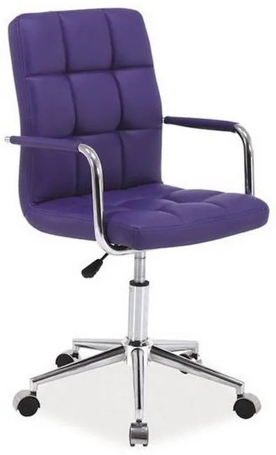 Dětská židle Q-022, 51x87-97x40, fialová ekokůže